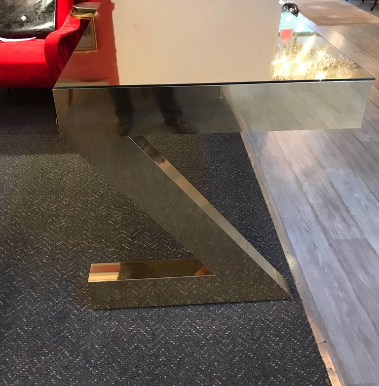 Chic Midcentury Modern Z Desk For Sale at 1stDibs