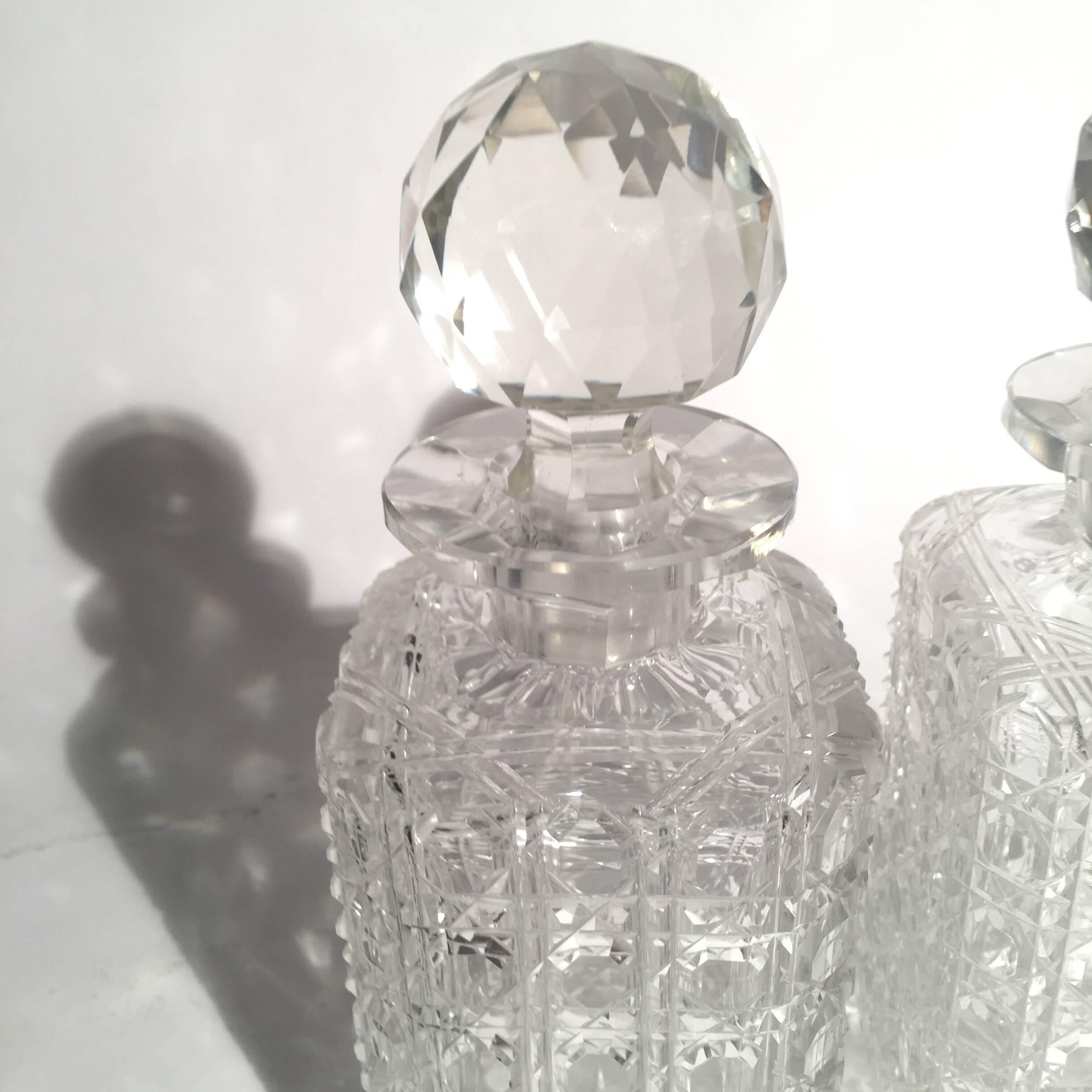 Pair of 19th Century Decanters For Sale at 1stDibs