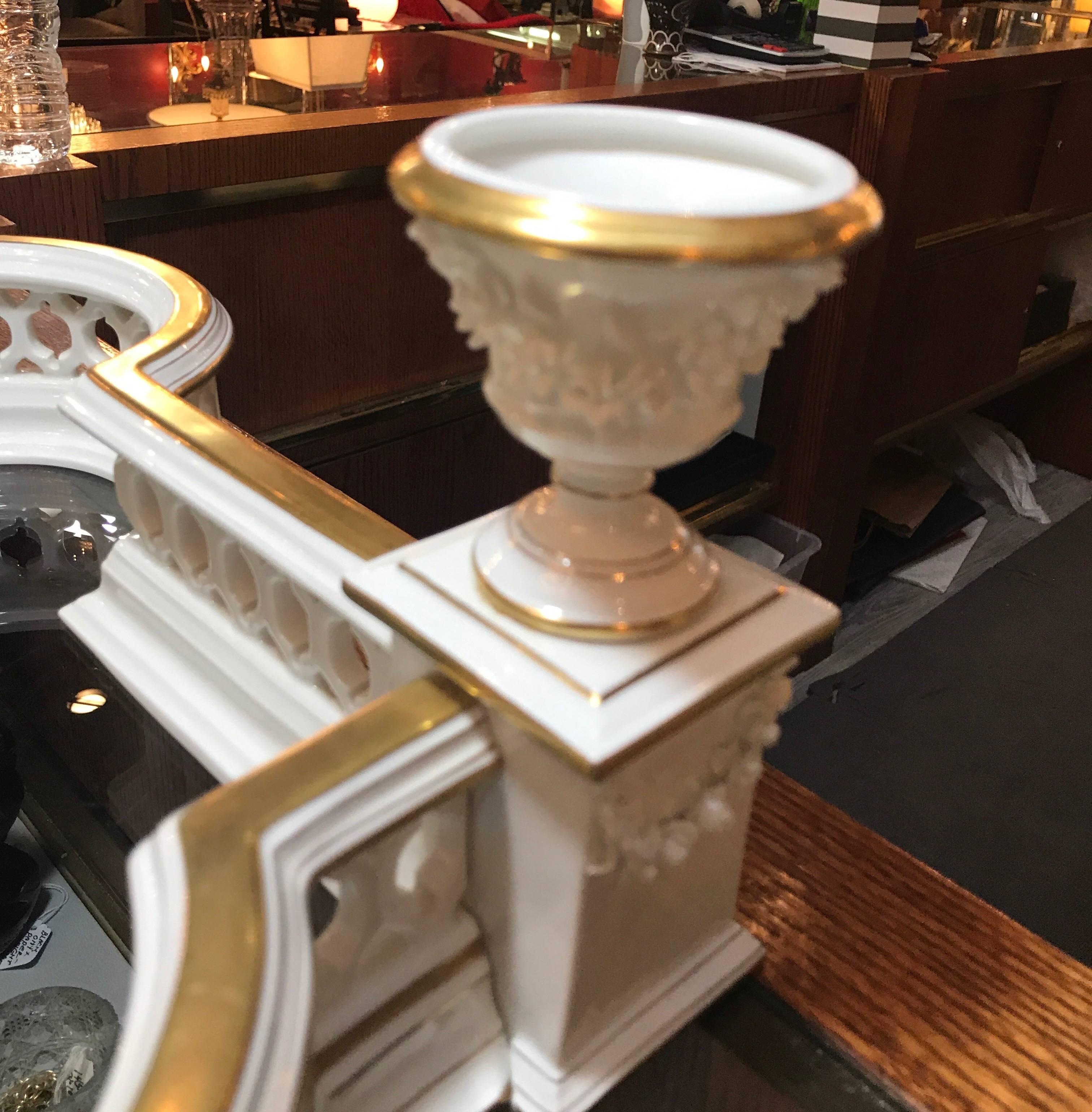 Table Scape Porcelain Surtout De Table by Vista Alegre, Portugal at 1stDibs