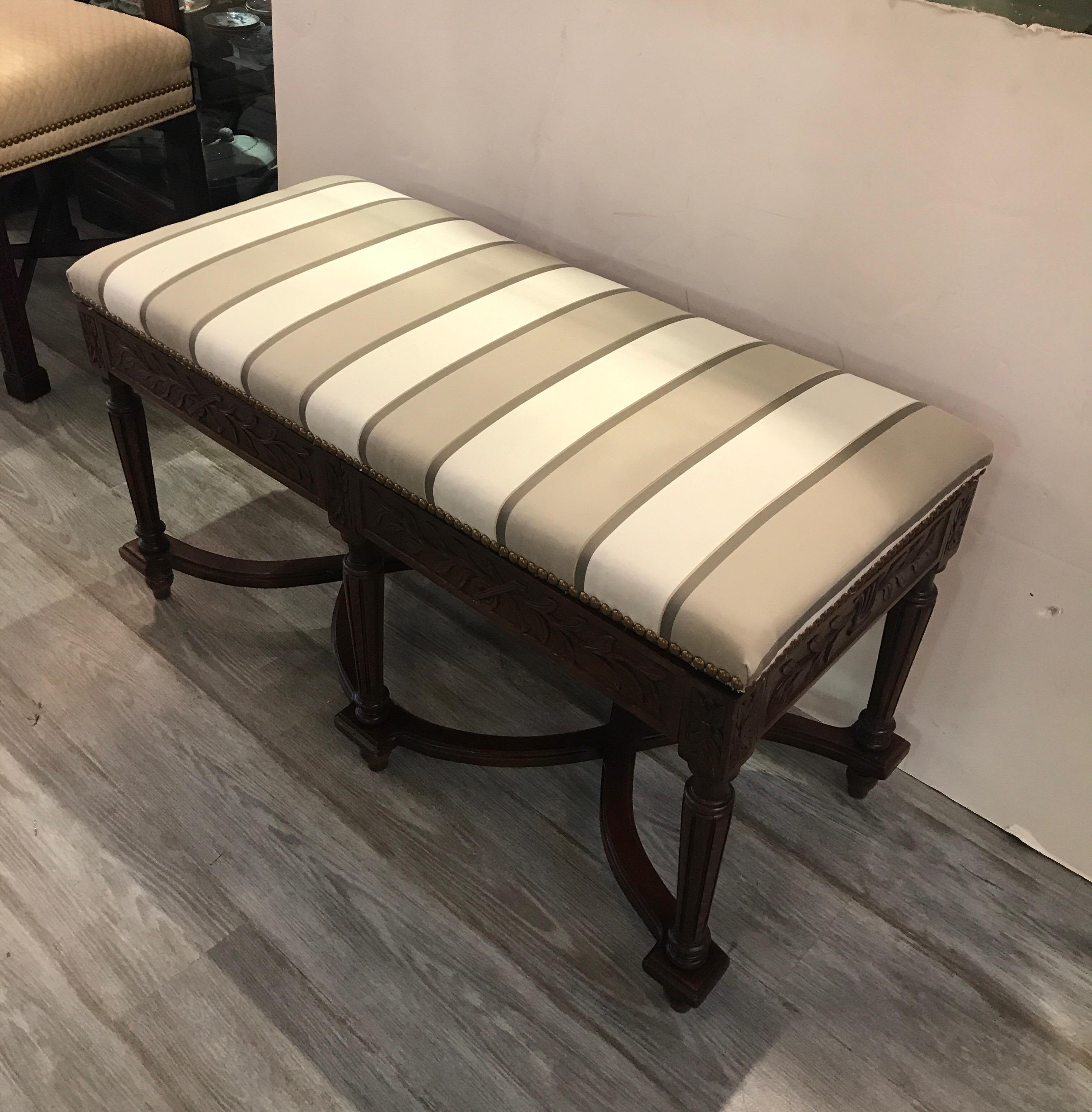 Antique Carve Walnut Piano Bench For Sale at 1stDibs | antique piano bench