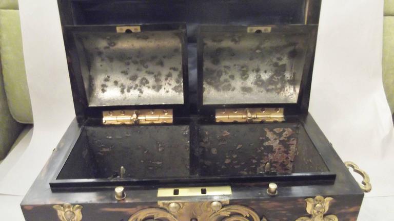 Mid-19th Century Domed Lid Mechanical Tea Caddy at 1stDibs