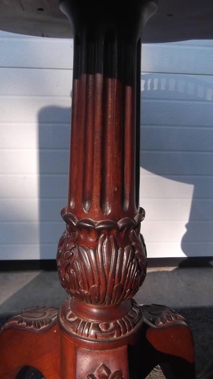 Georgian Style Mahogany Gallery Top Table For Sale at 1stDibs