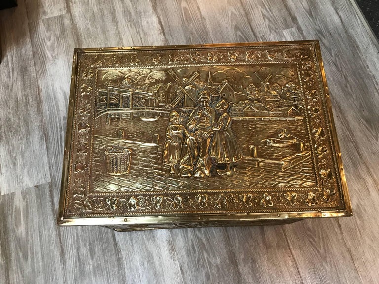 Antique Brass Tinder Box For Sale at 1stDibs | antique tinder box ...
