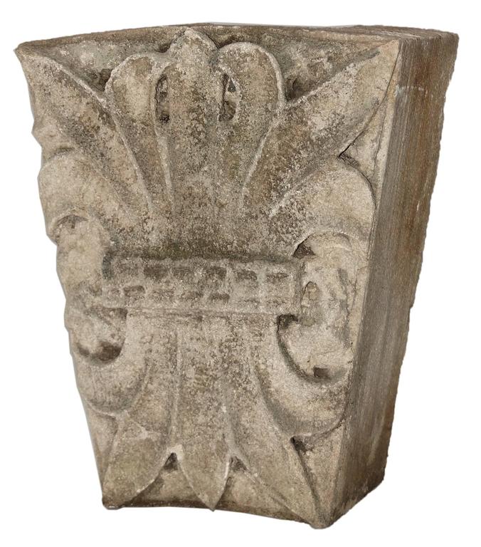 Carved Limestone Keystone For Sale at 1stDibs