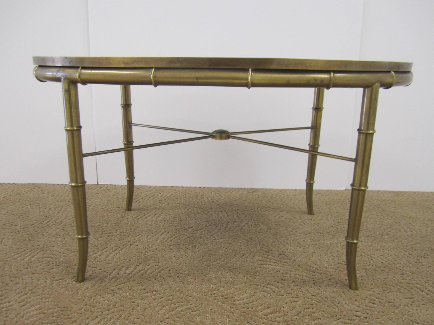 Vintage Italian Brass Cocktail Table With Black Mirrored Glass Top Italy 1960s For Sale At 1stdibs