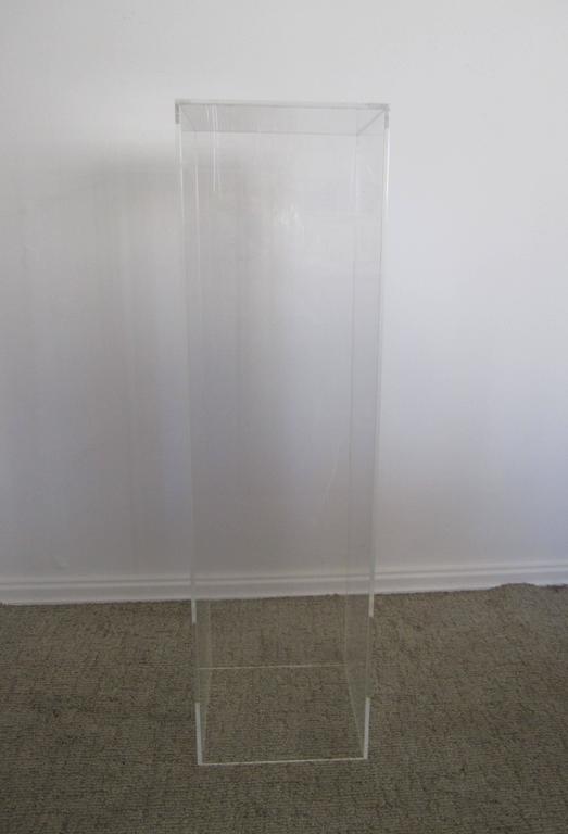 Acrylic Pedestal Stand at 1stDibs | acrylic pedestal set, acrylic ...