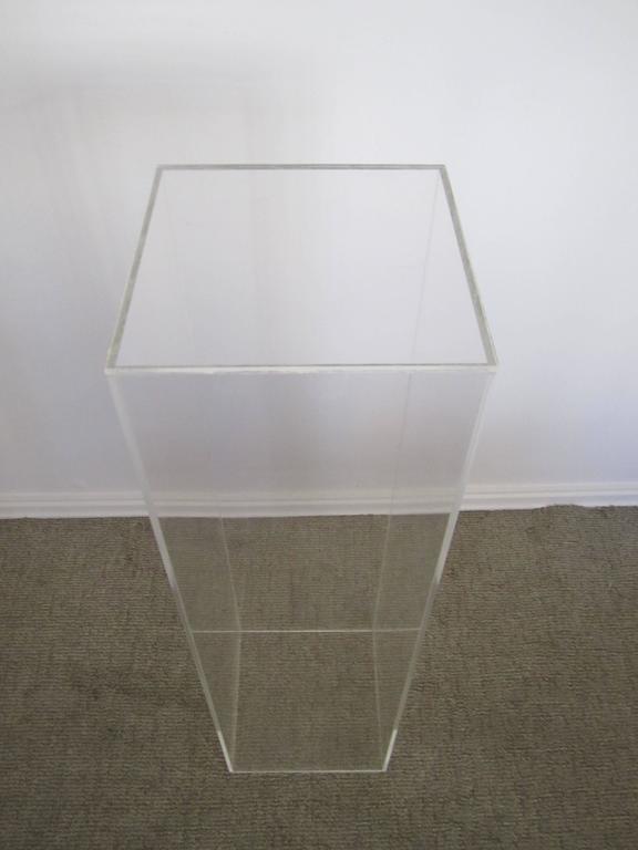 Acrylic Pedestal Stand at 1stDibs | acrylic pedestal set, acrylic ...