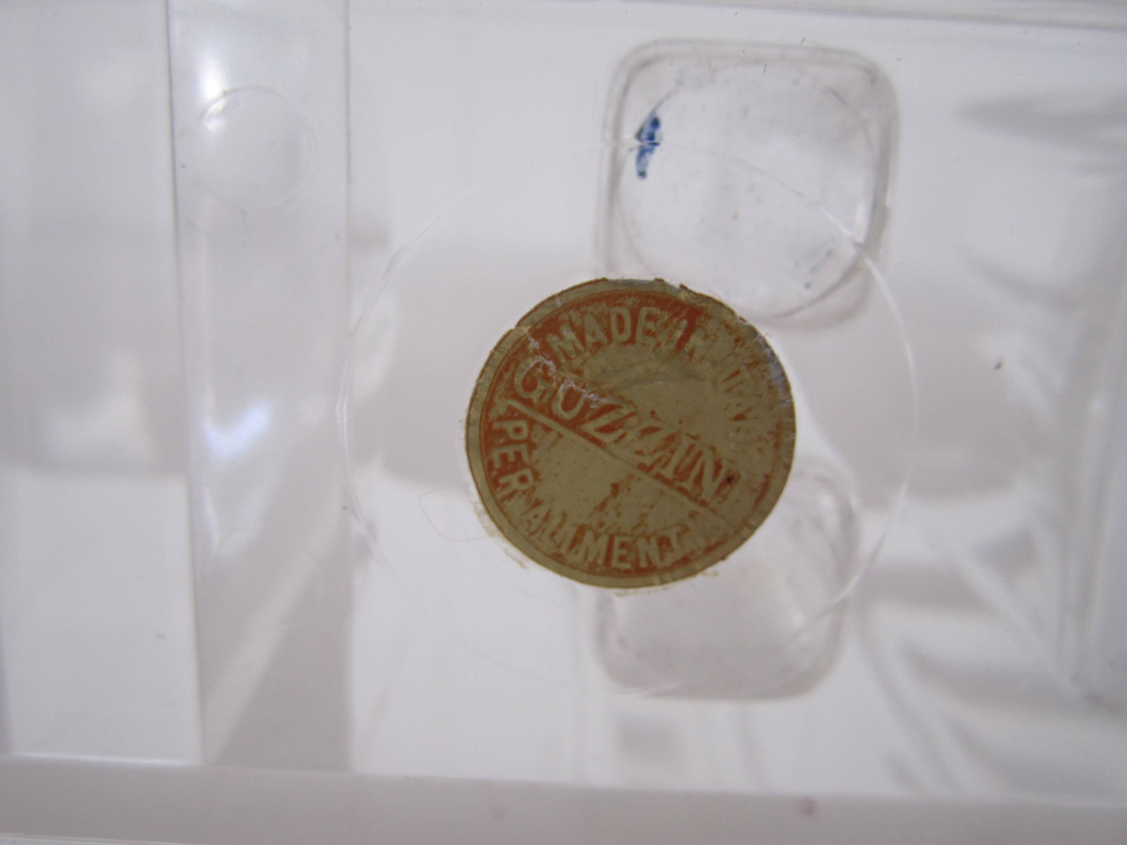 Italian Postmodern Lucite Pen or Pencil Desk Holder By Designer Rede ...