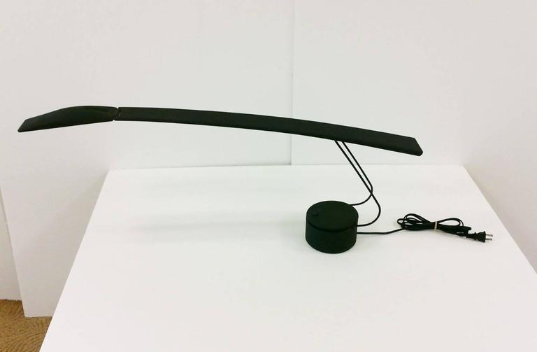 Italian Modern Black Designer Reading Lamp, Italy, 1980s at 1stDibs