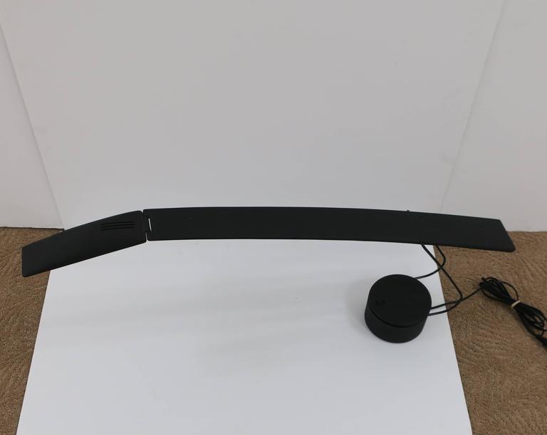 Italian Modern Black Designer Reading Lamp, Italy, 1980s at 1stDibs