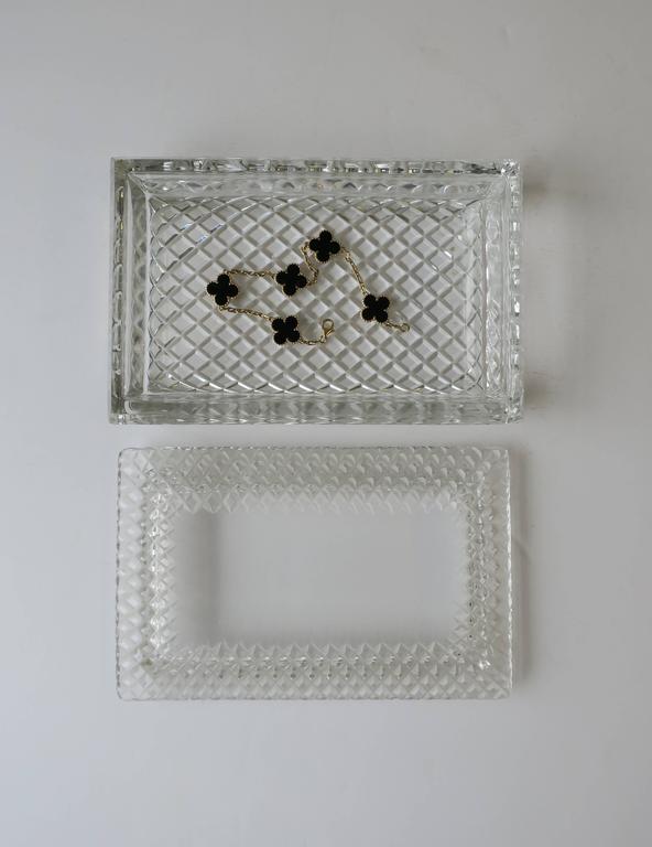 Crystal Jewelry Box with Diamond Quilted Design at 1stDibs