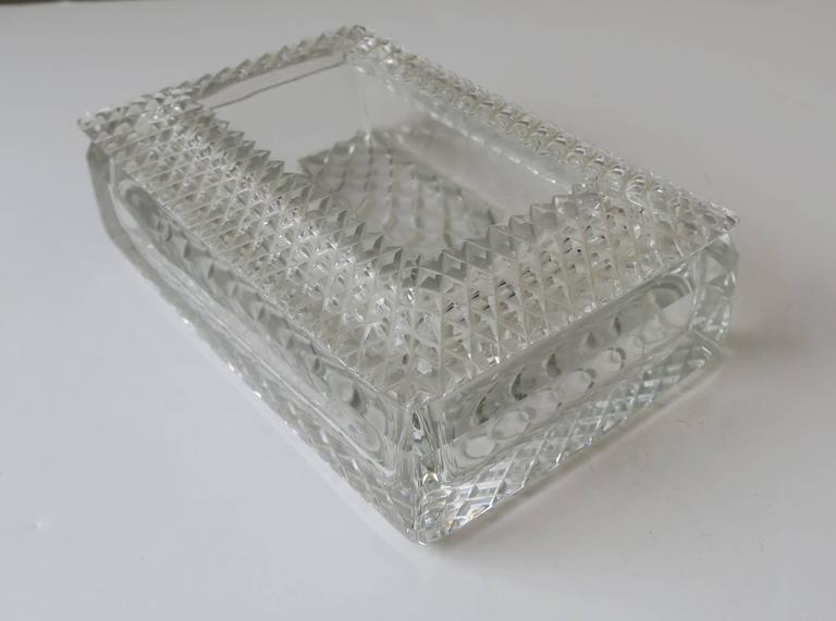 Crystal Jewelry Box with Diamond Quilted Design at 1stDibs