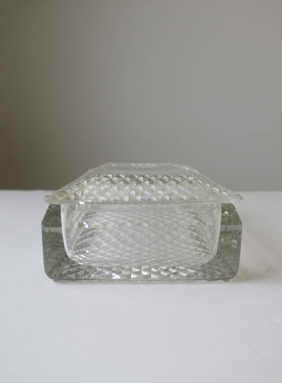 Crystal Jewelry Box with Diamond Quilted Design at 1stDibs
