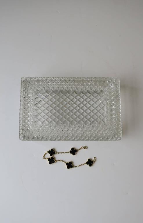 Crystal Jewelry Box with Diamond Quilted Design at 1stDibs