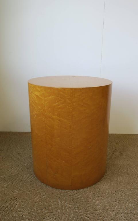 Modern Round Pedestal Side Table at 1stDibs