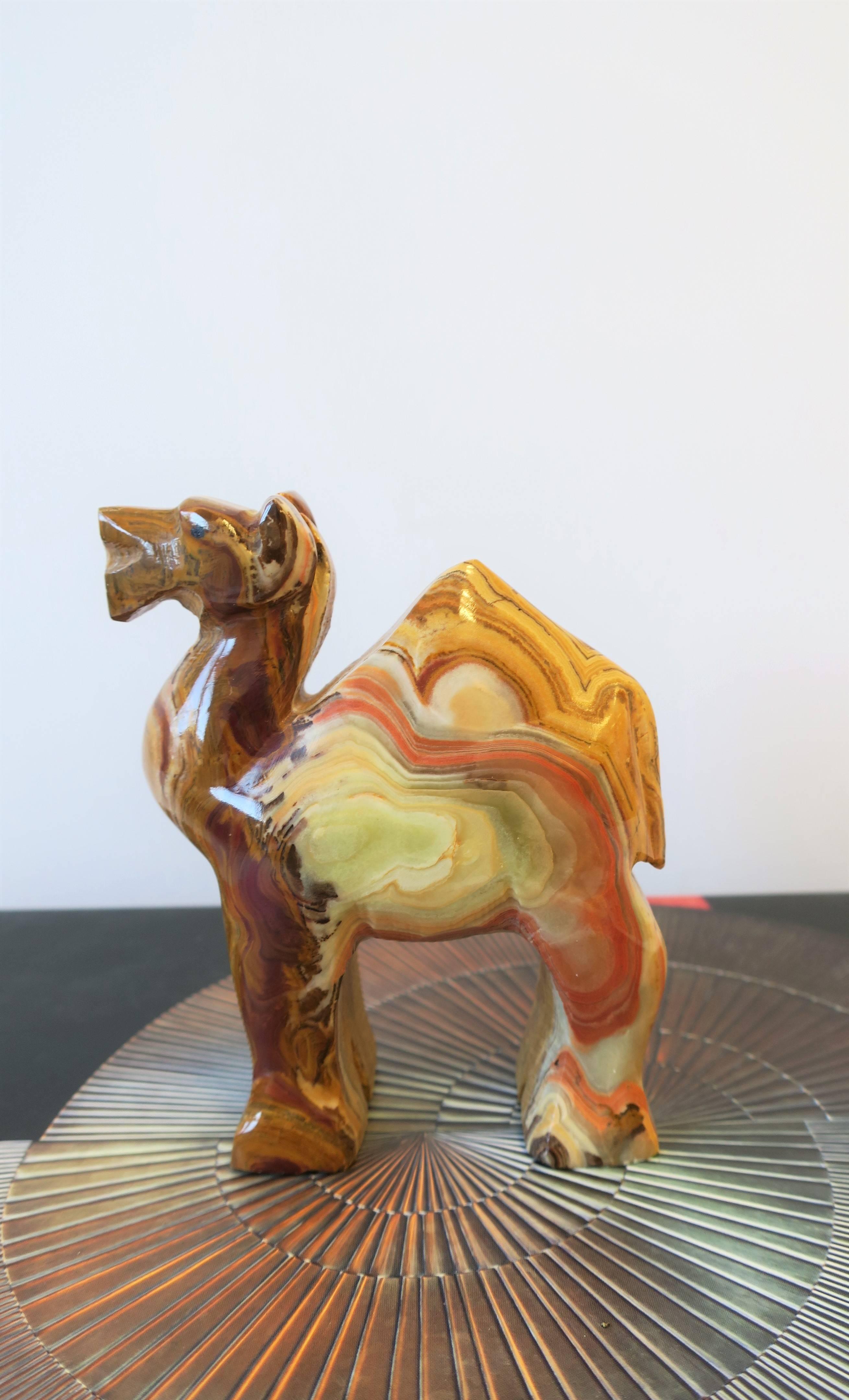Onyx Marble Camel Sculpture, circa 1970s For Sale at 1stDibs | camel ...
