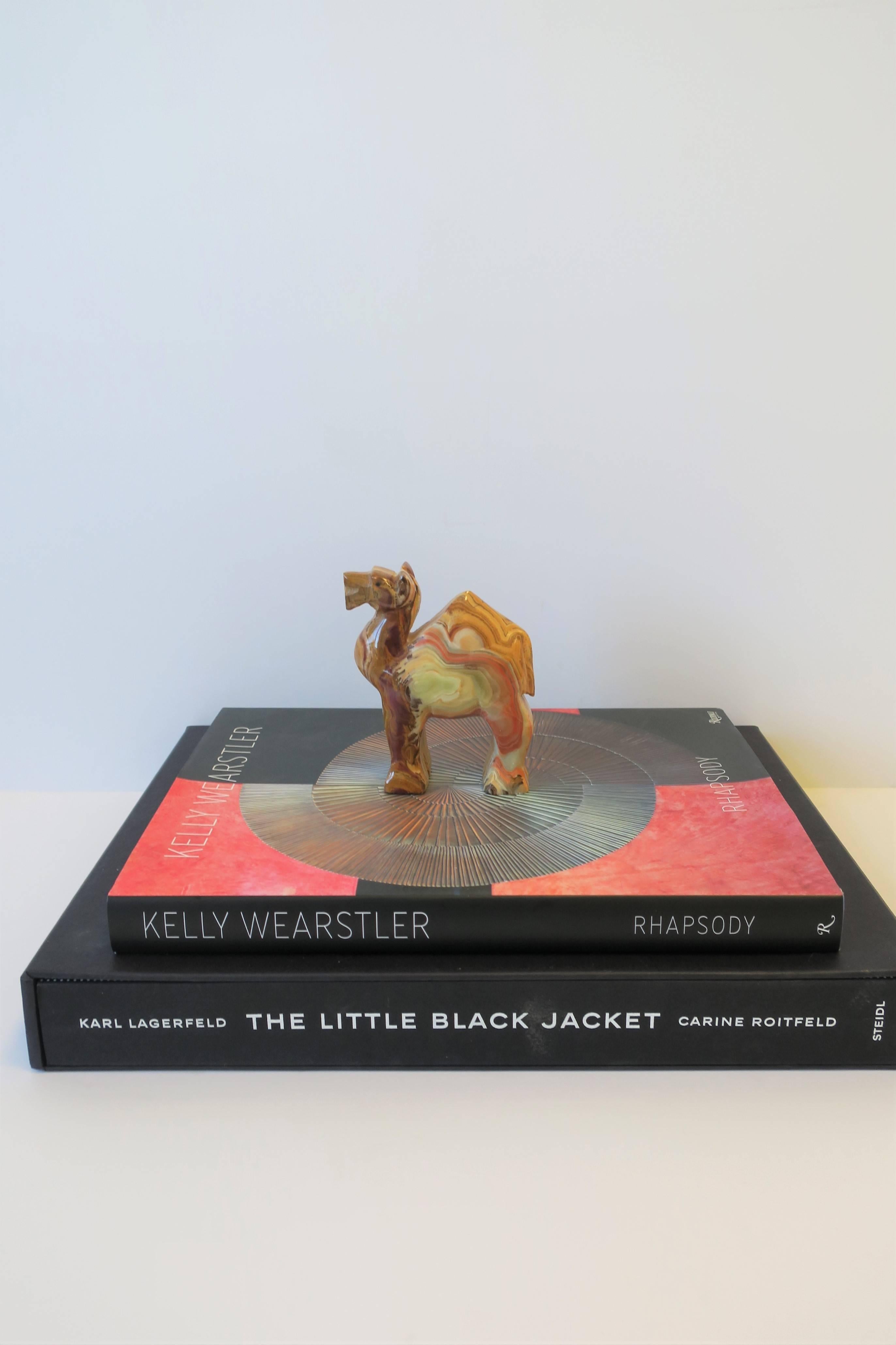 Onyx Marble Camel Sculpture, circa 1970s For Sale at 1stDibs | camel ...