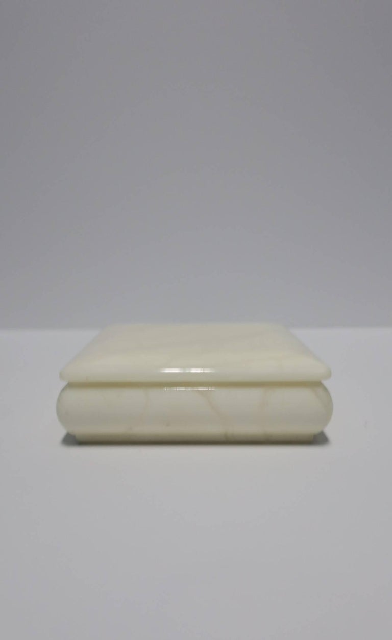 Italian White Alabaster Marble Box at 1stDibs | italian alabaster ...