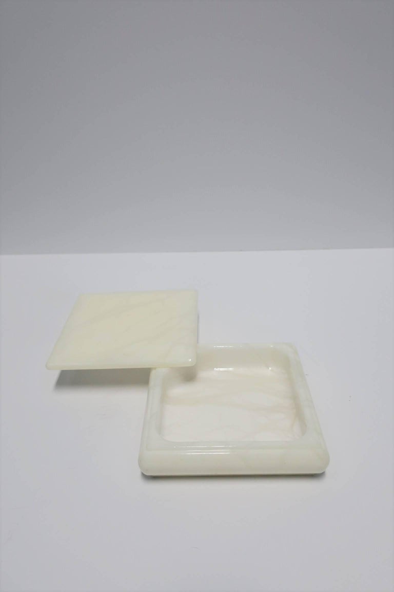Italian White Alabaster Marble Box at 1stDibs | italian alabaster ...