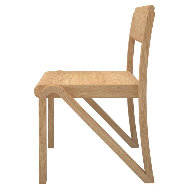 Contemporary Pucci Side Chair 200 in Oak by Orphan Work For Sale at 1stDibs