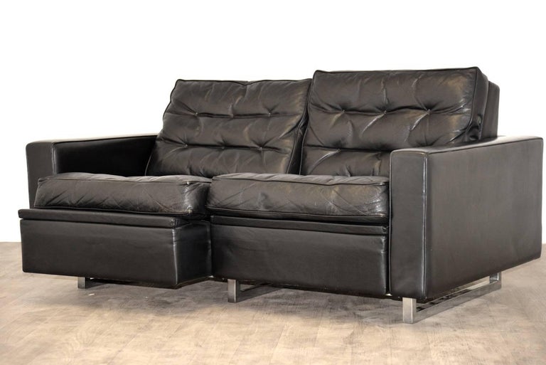 Vintage de Sede DS 3A "New Yorker" Two-Seat Reclining Sofa Set, 1970s ...