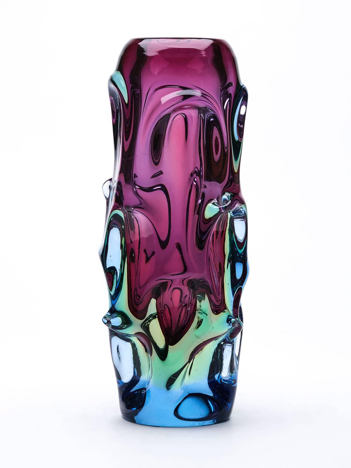 Vintage Jan Beranek for Skrdlovice Triple Vase, circa 1960 at 1stDibs ...
