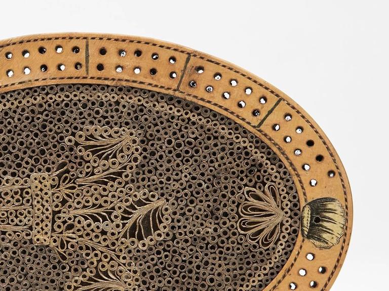 Georgian Oval Quillwork Cribbage Board, circa 1800 at 1stDibs | marble ...
