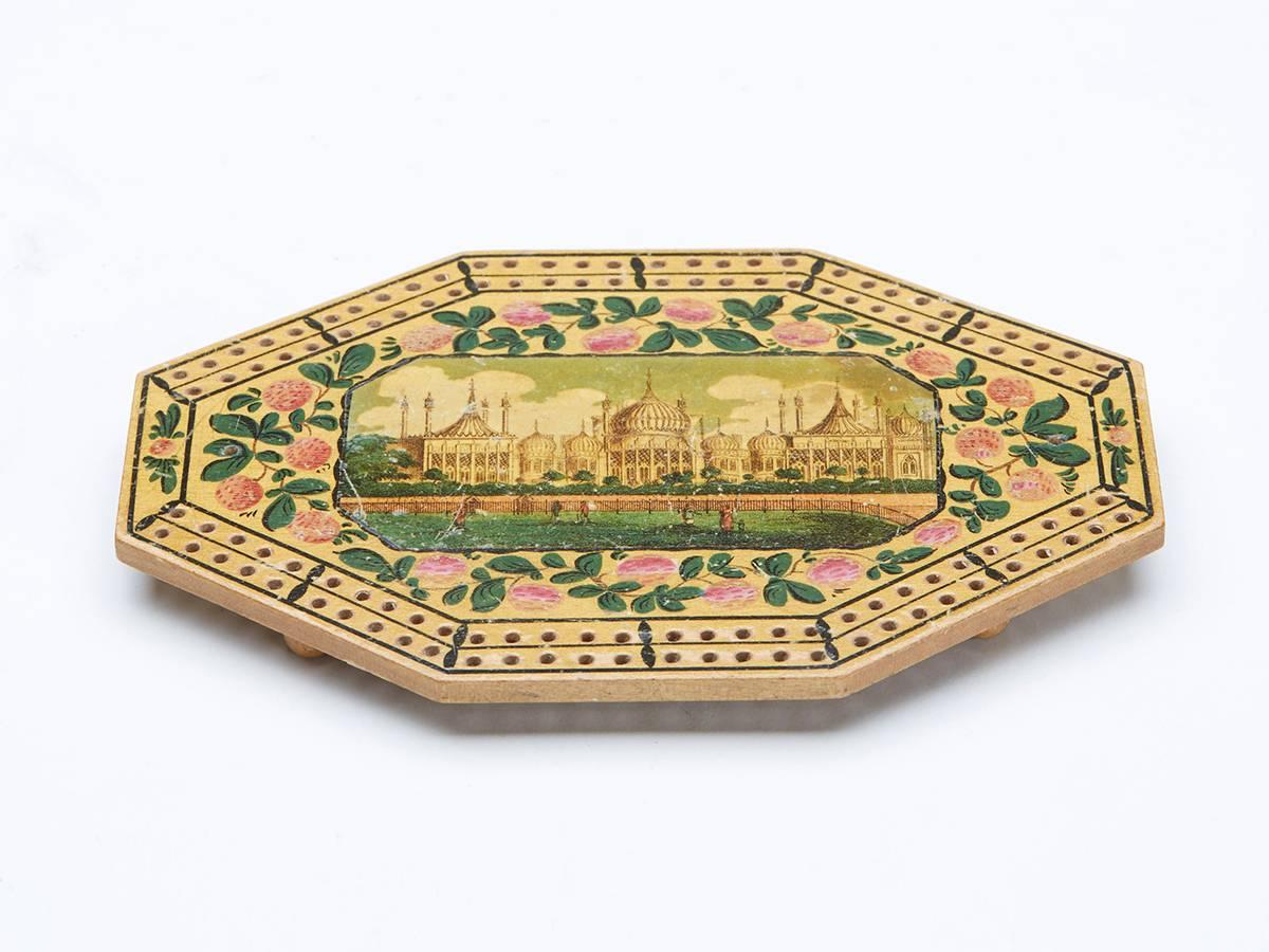 Georgian Brighton Pavilion Cribbage Board, circa 1800 at 1stDibs