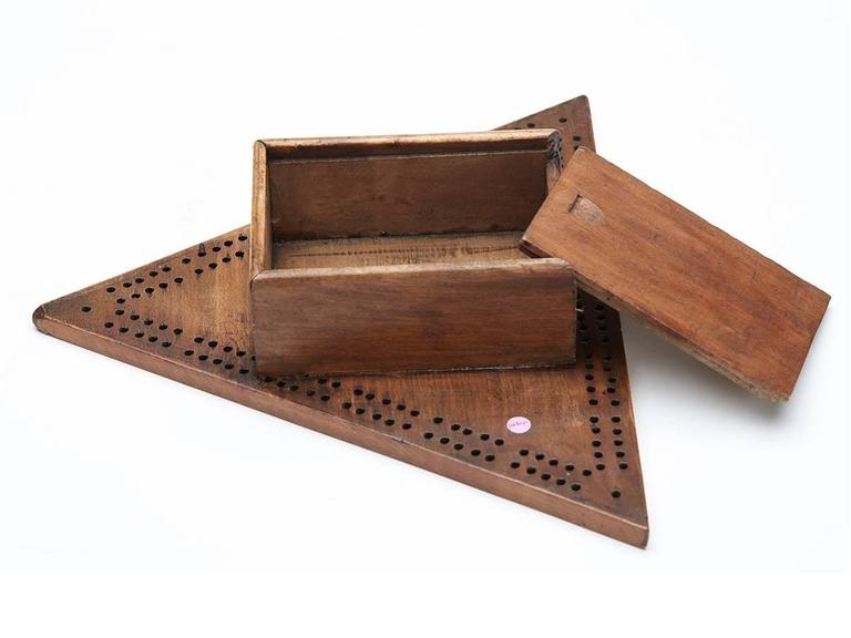 Georgian Triangular Painted Cribbage Board, circa 1800 at 1stDibs ...