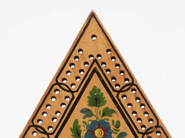 Georgian Triangular Painted Cribbage Board, circa 1800 at 1stDibs ...