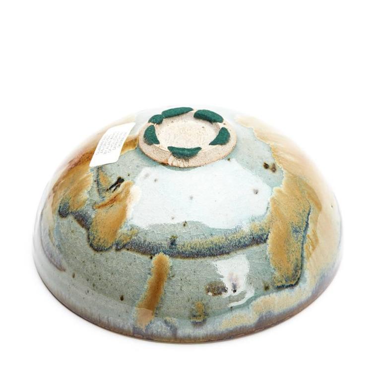 Vintage Studio Colour Glazed Bowl Alan Ward 20th Century at 1stDibs