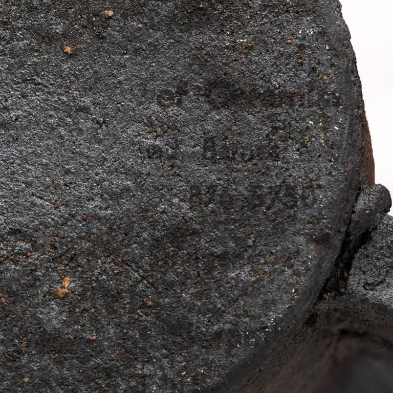 Colin Pearson British Studio Pottery Matte Black Handled Vessel at 1stDibs