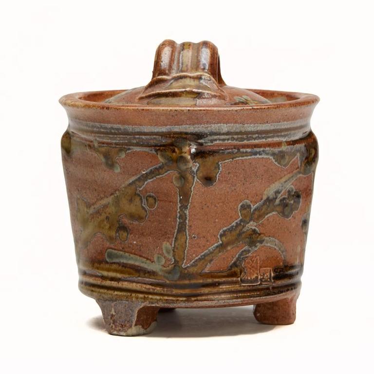 Jane Hamlyn Studio Pottery Lidded Jar, 20th Century at 1stDibs