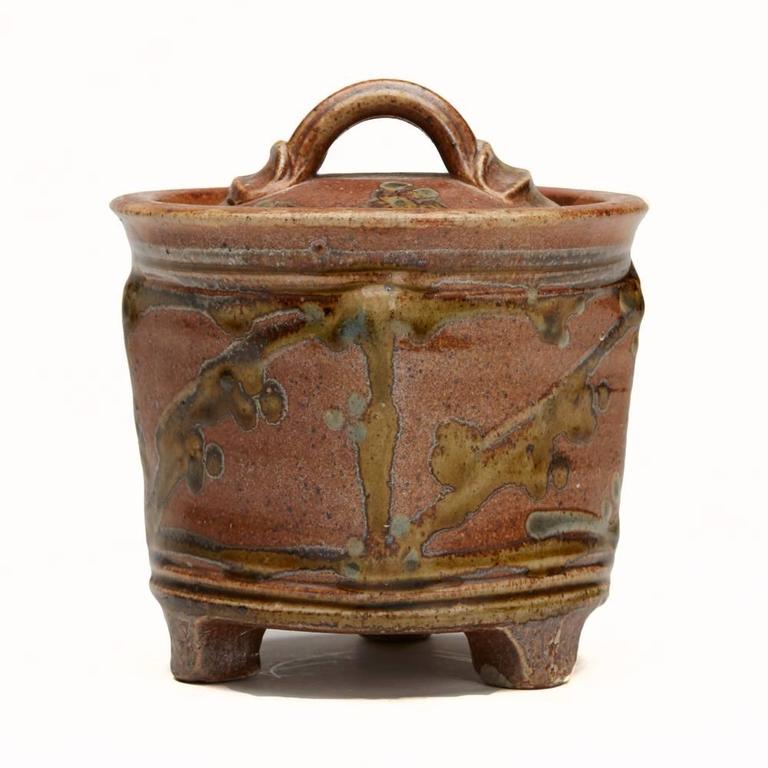 Jane Hamlyn Studio Pottery Lidded Jar, 20th Century at 1stDibs