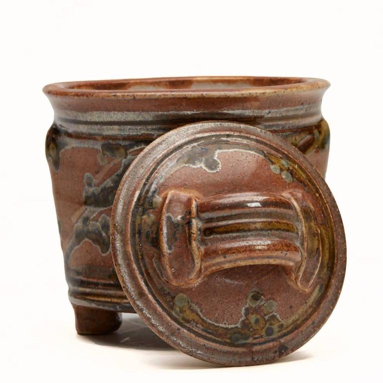 Jane Hamlyn Studio Pottery Lidded Jar, 20th Century at 1stDibs