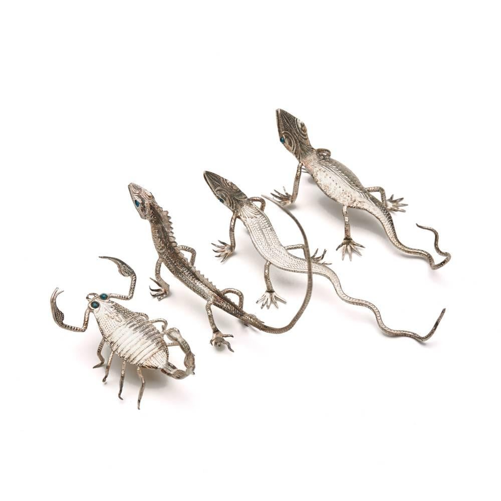 Collection of 12 Indian Silver Animals, 20th Century at 1stDibs