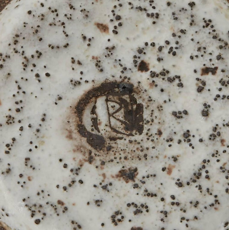 British Lucie Rie Studio Pottery Stoneware Vase with Pitted Glazes at ...