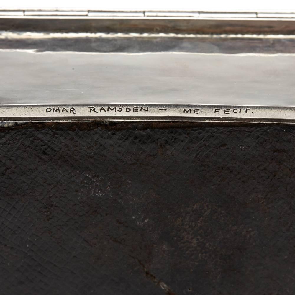 Omar Ramsden Arts and Crafts Silver and Enamel Box, 1926 For Sale at ...