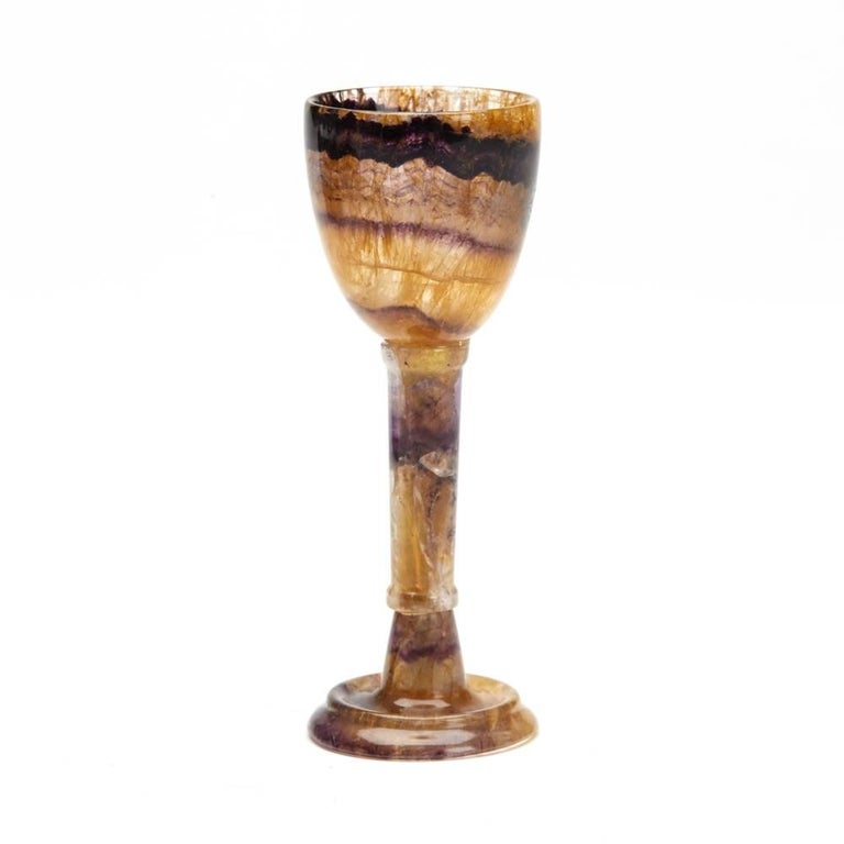 Blue John Millers Vein Stone Goblet at 1stDibs