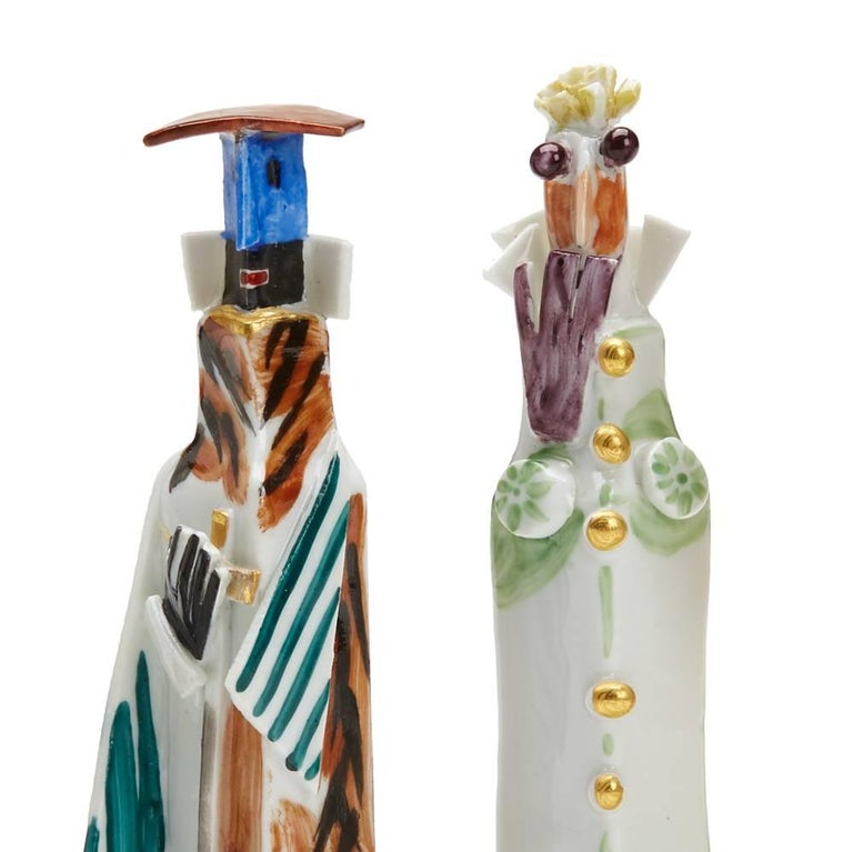 Peter Strang for Meissen Cubist Street Performers, circa 1993 at 1stDibs