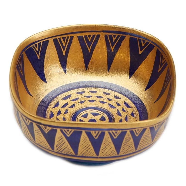 Mary Rich Studio Pottery Geometric Design Bowl, 20th Century at 1stDibs