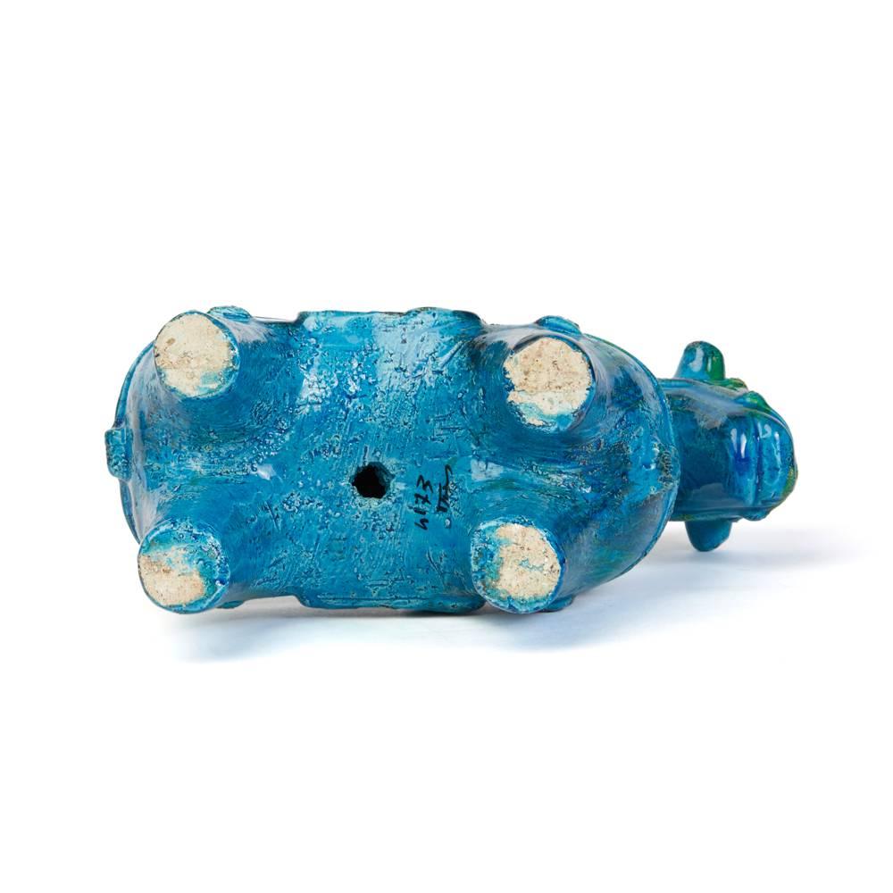Vintage Italian Aldo Londi "Rimini Blu" Bitossi Blue Ceramic Horse ...