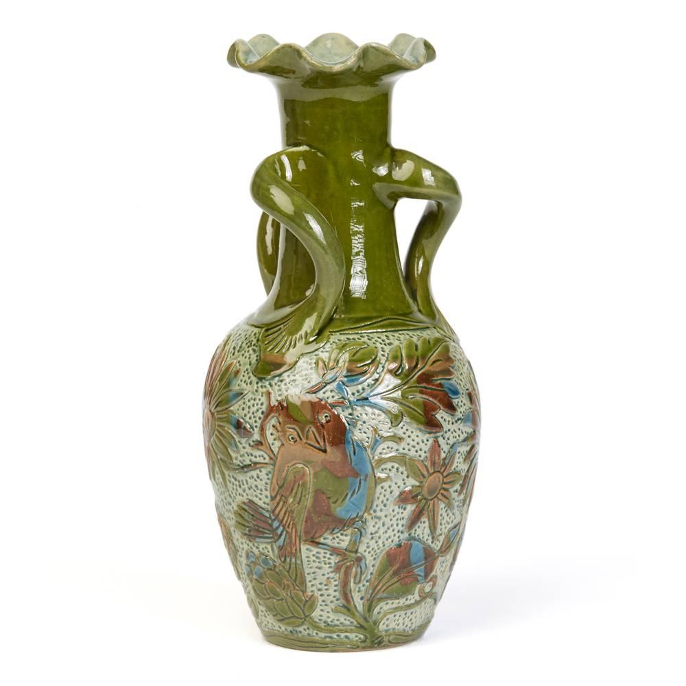 Alexander Lauder Art Pottery Sgraffito Bird Vase, circa 1900 at 1stDibs ...