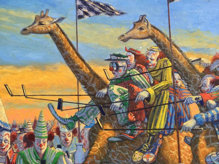 Oil on Canvas by Stephen Lapierre "the Great Race" at 1stDibs