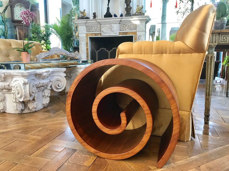 Vladimir Kagan Snail Table at 1stDibs | snail coffee table