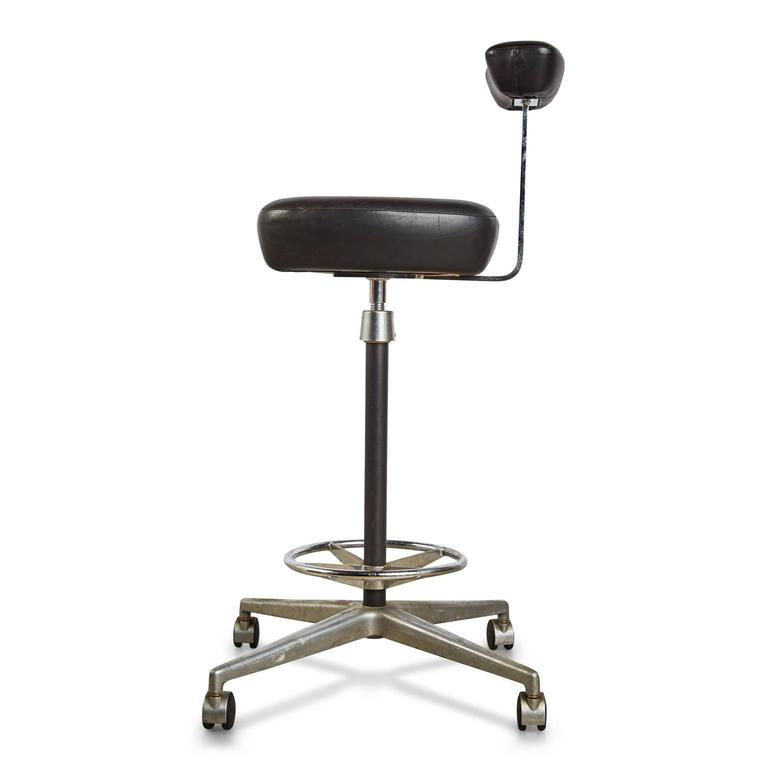 George Nelson for Herman Miller Adjustable Height Drafting Stool, circa ...