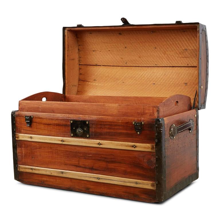 Restored Victorian Dome Top Steamer Trunk, circa 1850 at 1stDibs