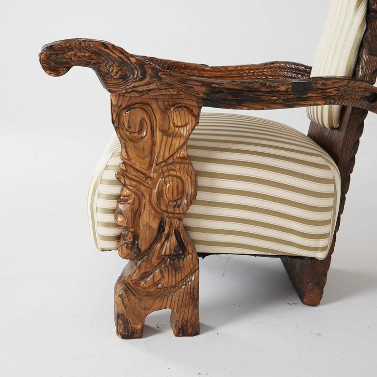 Ornate Tiki Throne Chair by William Westenhaver for WITCO, 1950s at ...