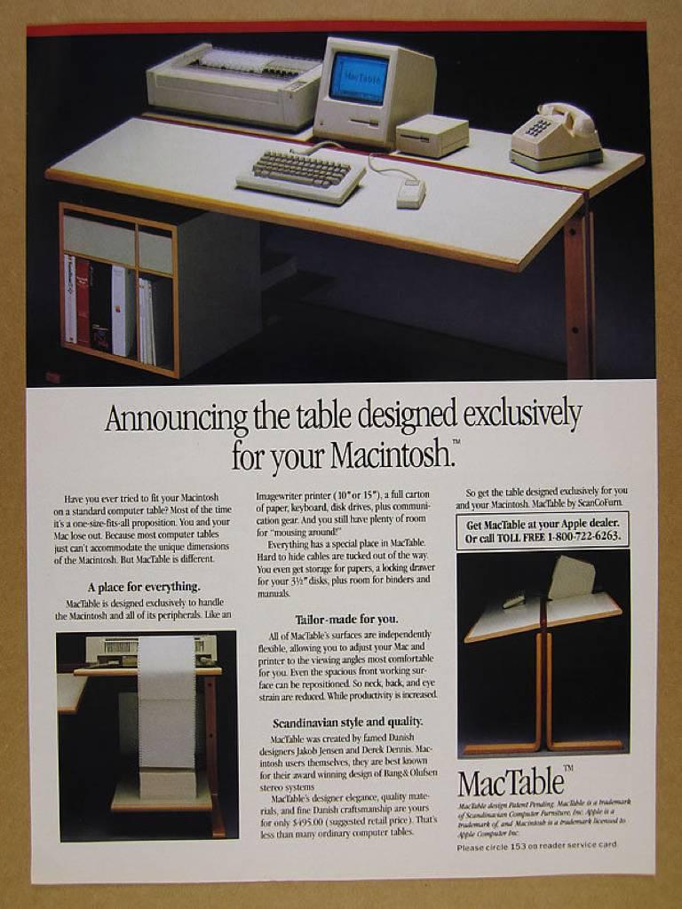 Apple Computer Mactable, circa 1990 at 1stDibs