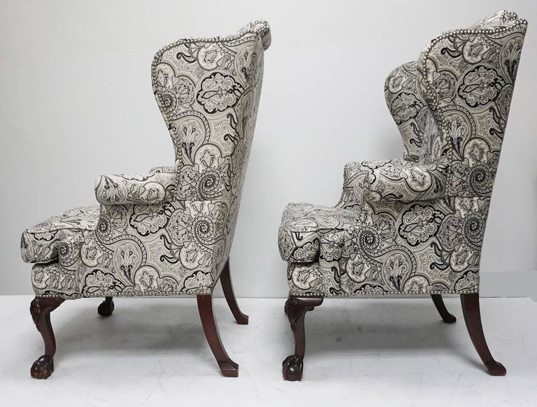 George II Style Wing Chairs For Sale at 1stDibs